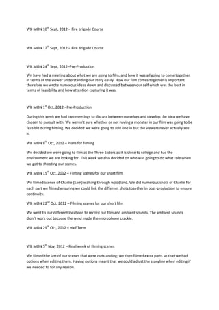 Production log | DOCX