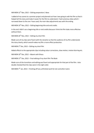 Production log | DOCX