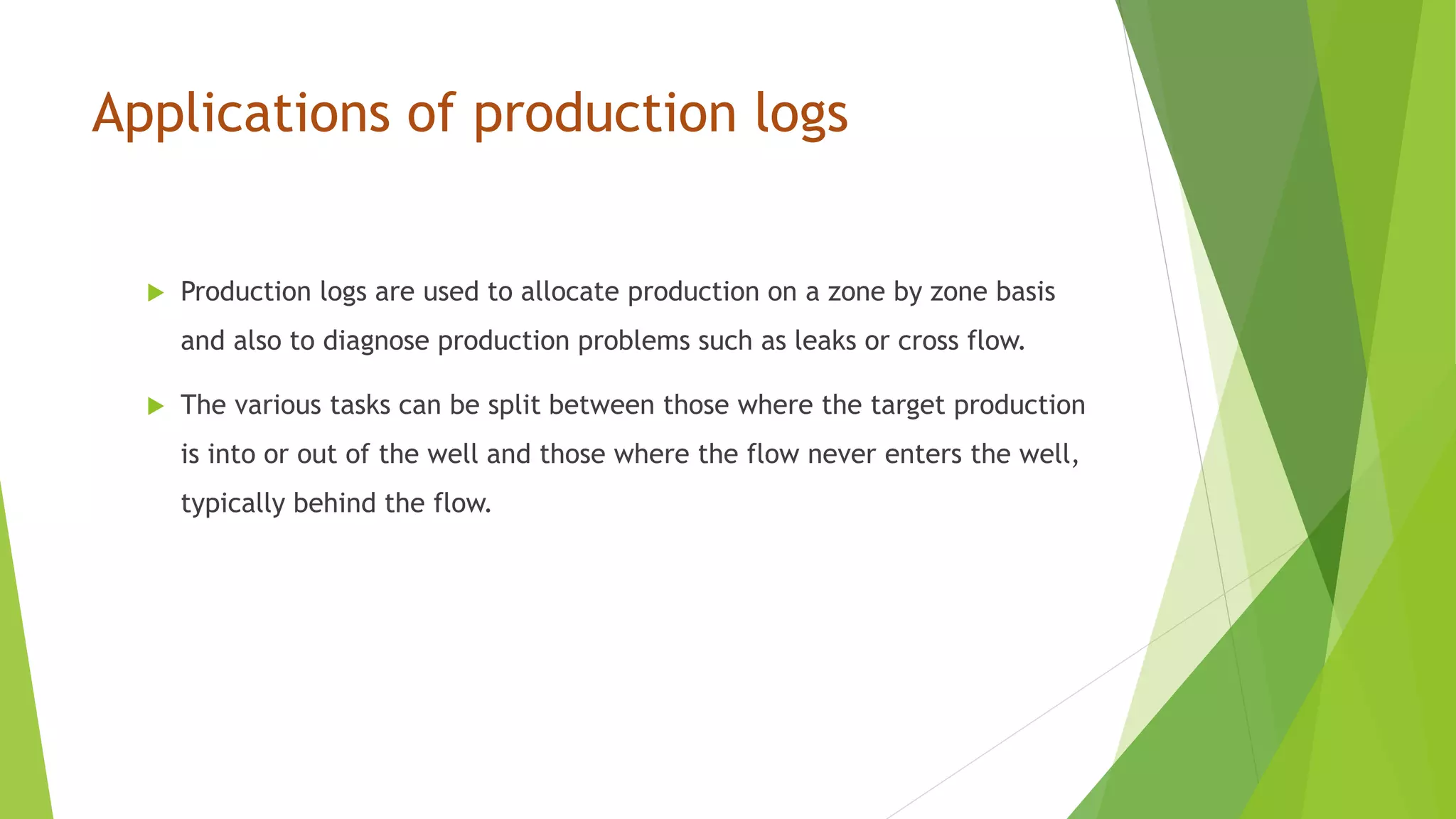 Production logging tools | PPTX