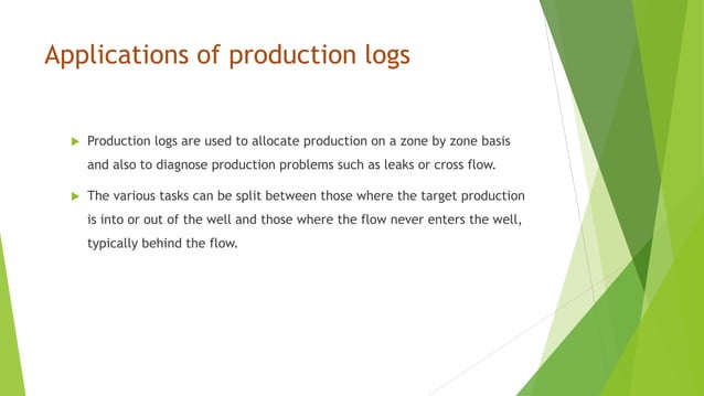 Production logging tools | PPTX | Woodworking | Arts and Crafts