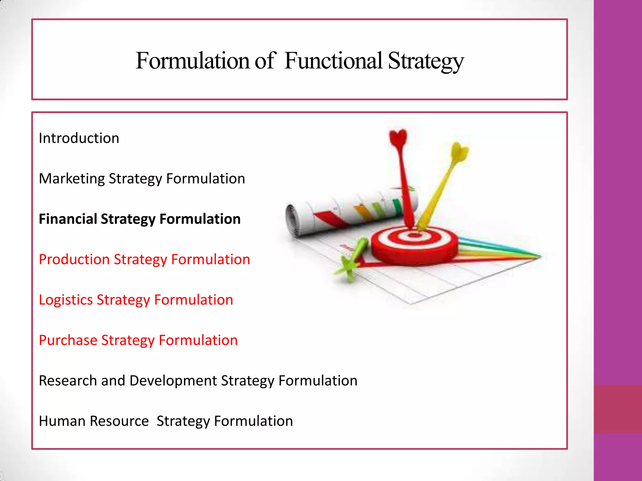 Production, Logistics, and Purchase strategy | PPTX