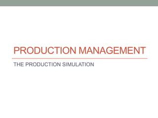 Production management | PPTX