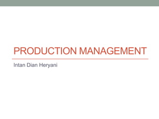 Production management | PPTX