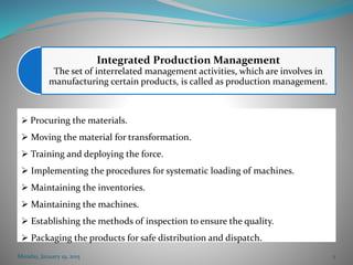 PRODUCTION AND OPERATION MANAGEMENT | PPTX