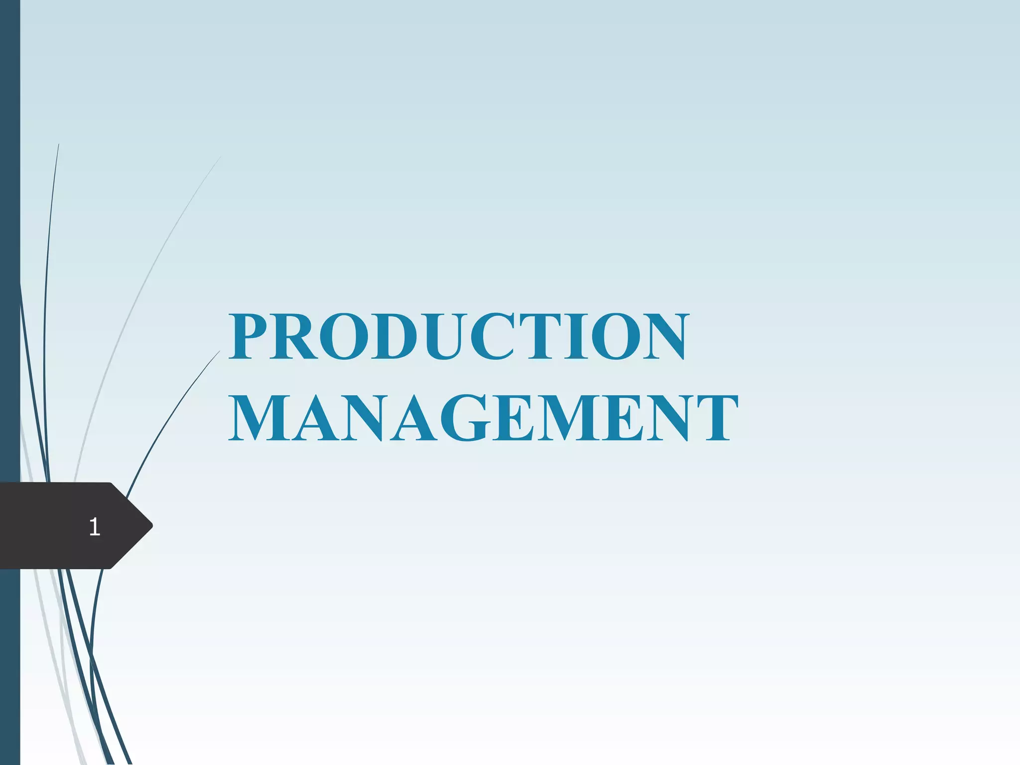 Production management | PPT