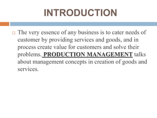 Production management | PPT