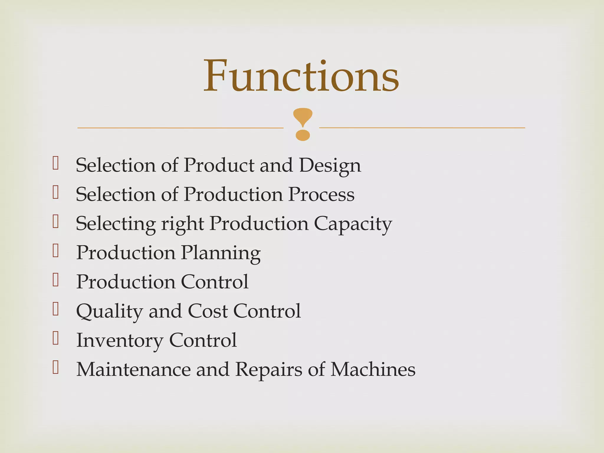Production management | PPT