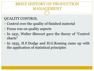 Production management | PPTX