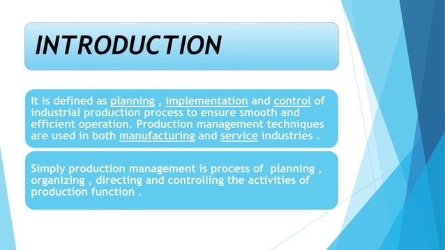 Production management | PPTX | Mechanical and Industrial Engineering ...
