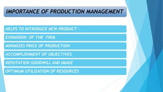 Production management | PPTX