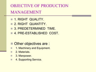Production management | PPT