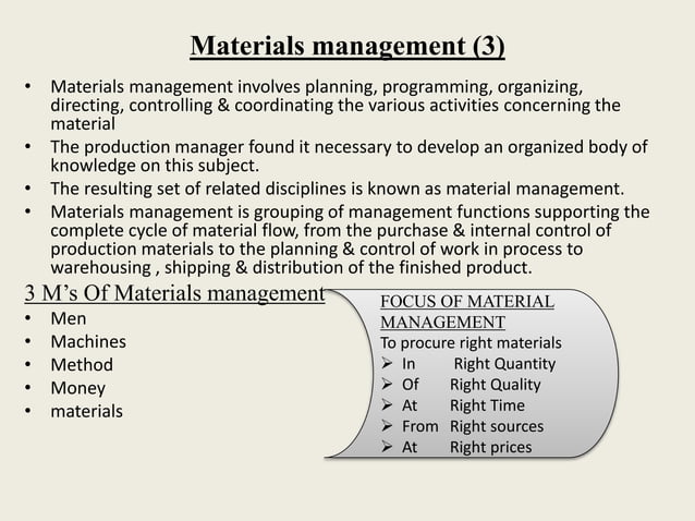 Production Organization & Material Management | PPTX | Manufacturing ...