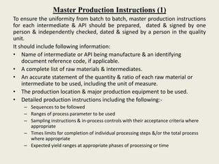 Production Organization & Material Management | PPTX