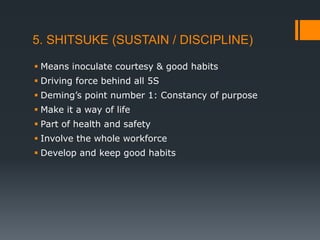 5s of Production | PPTX