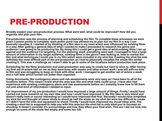 Production management evaluation 2015 | PPT