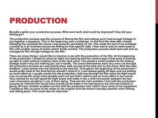 Production management evaluation 2015 | PPT