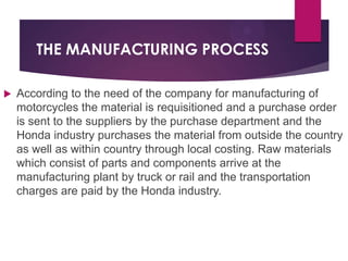 Production Management - Honda | PPTX