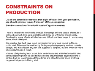 Production management stage 1 | PPT