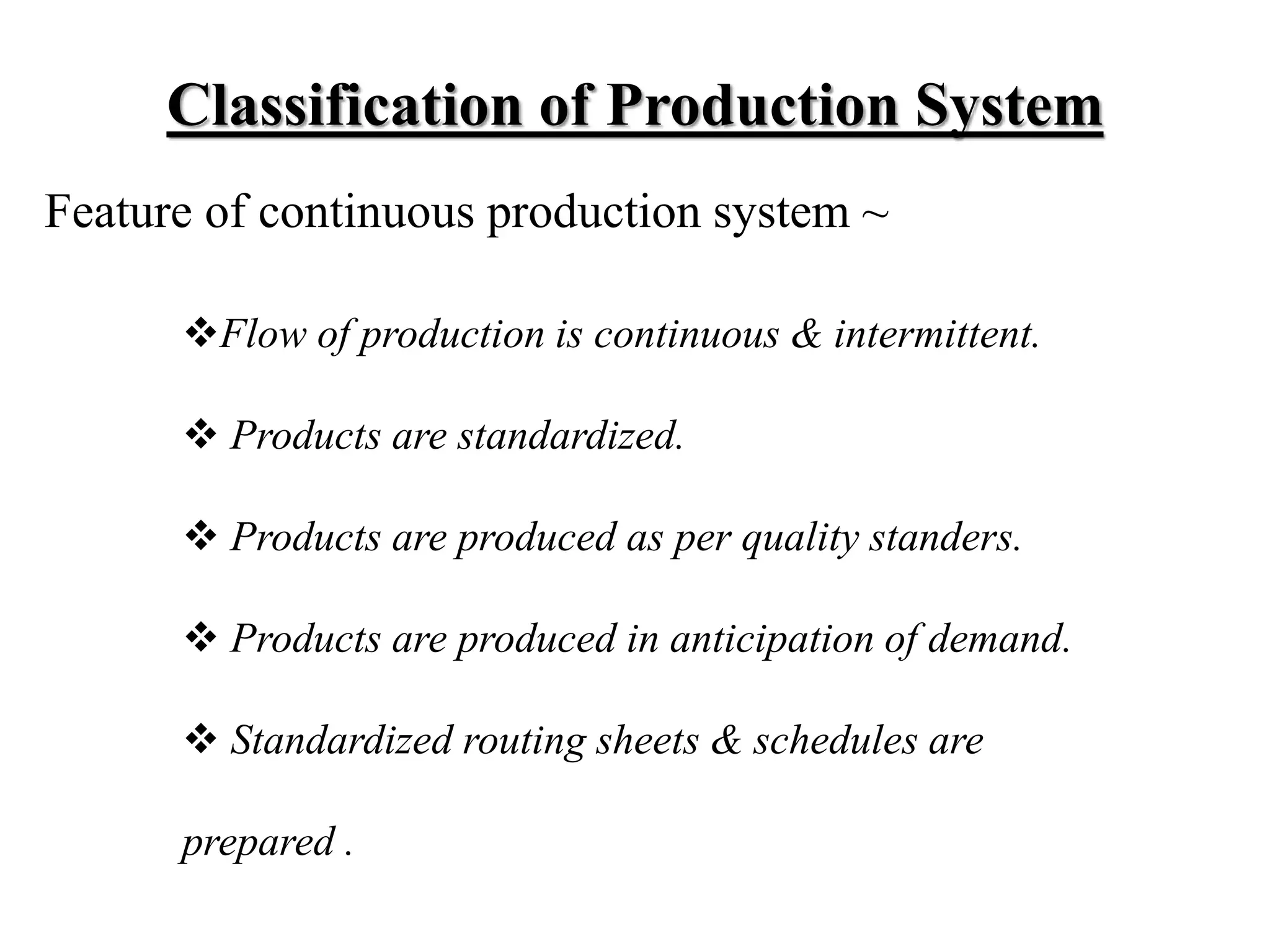Production management system, plant location | PPTX