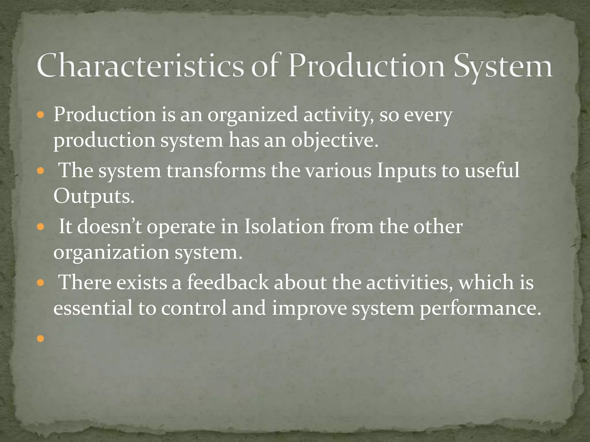 Production managment | PPT