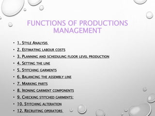 Production manegement | PPT