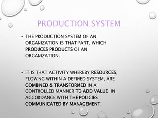 Production manegement | PPT