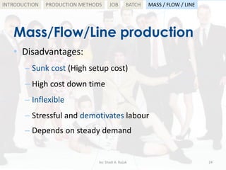 Operation Management: Production Methods | PDF