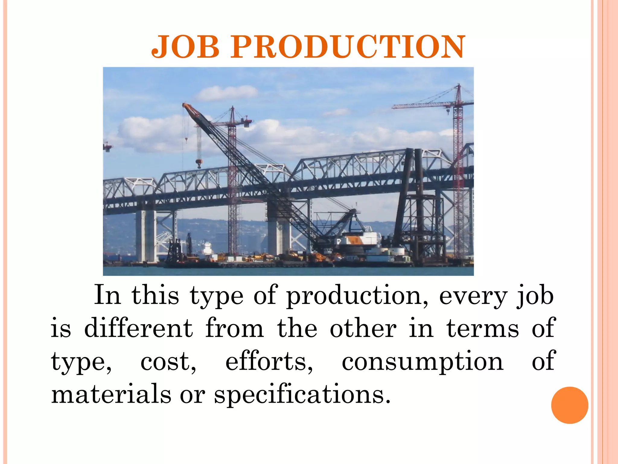 Methods of Production : Job, Batch & Mass Productiion | PPT