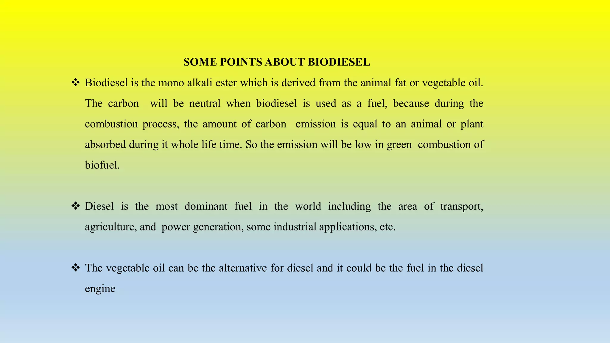 Production_methods_Biodiesel_KS.pptx | Chemistry | Science