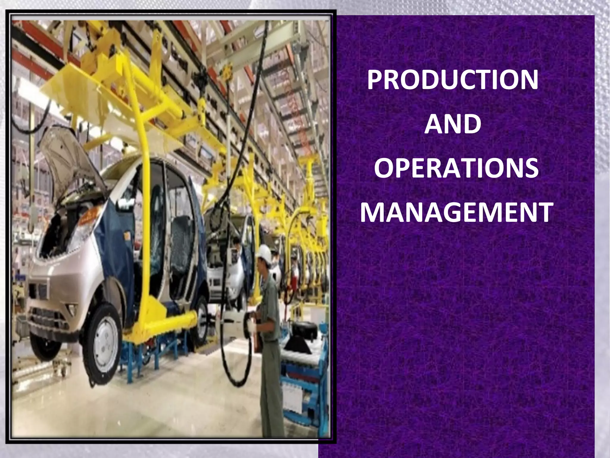 Production and operations management | PPT