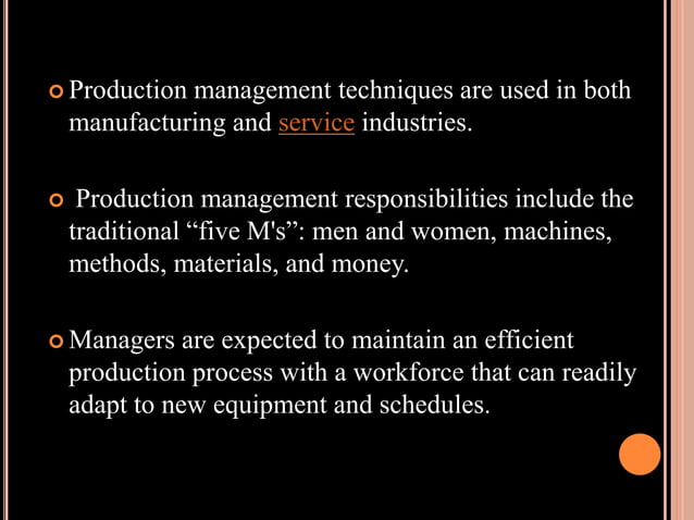Emerging Trends In Production Management | PPTX