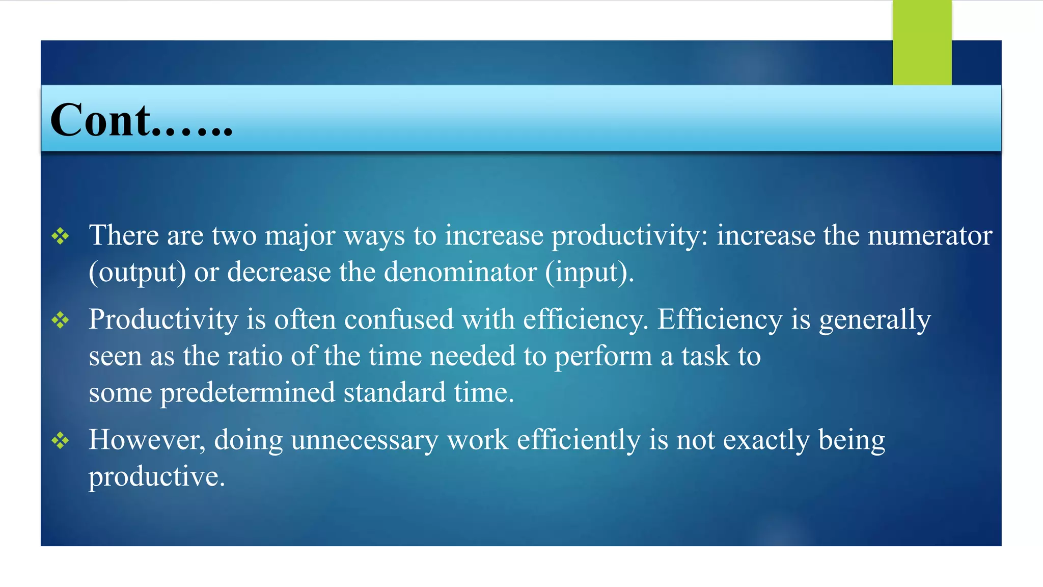 Production mgt(productivity ppt) | PPT