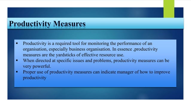 Production mgt(productivity ppt) | PPT