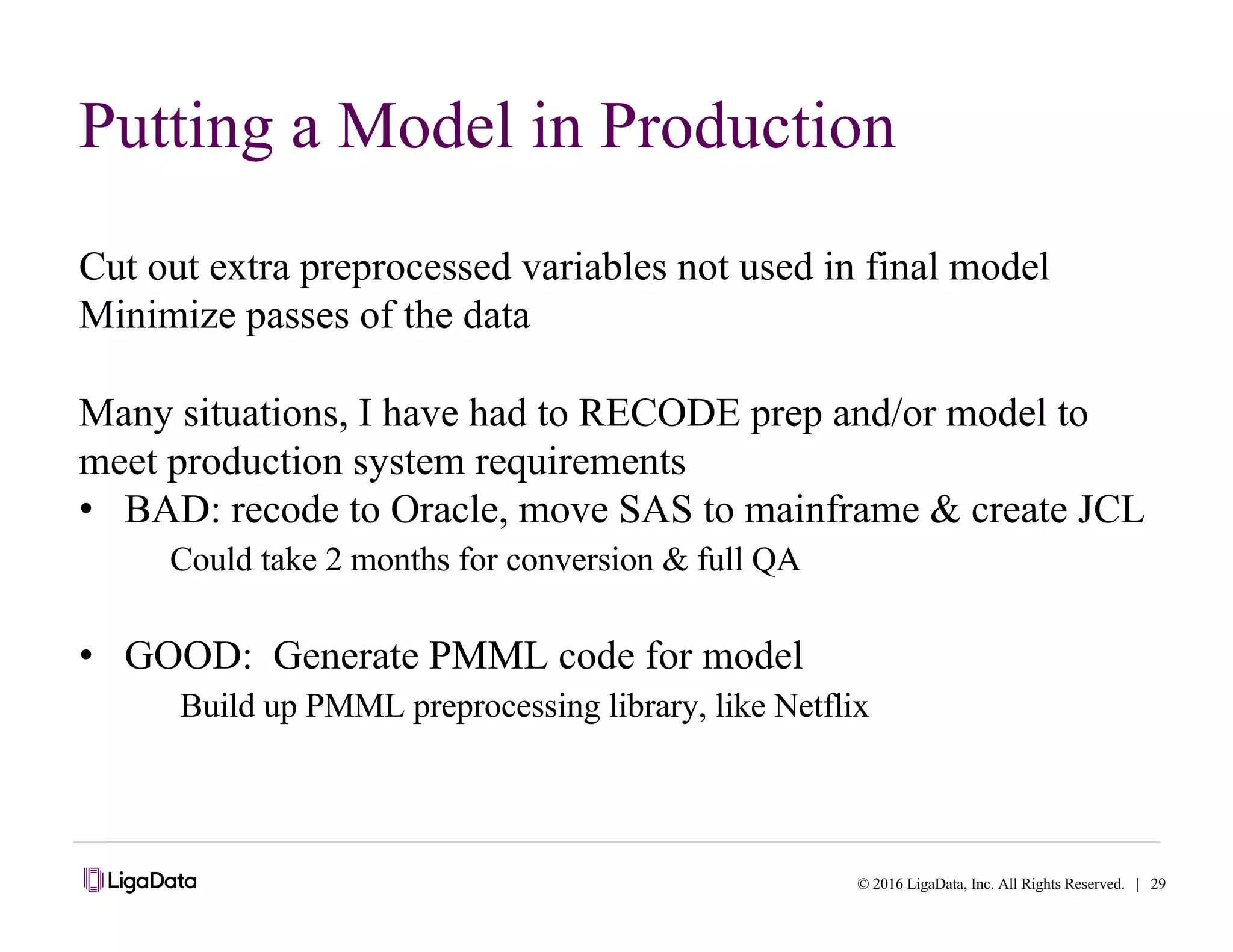 Production model lifecycle management 2016 09 | PPT