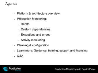 Production Monitoring with ServicePulse | PPTX