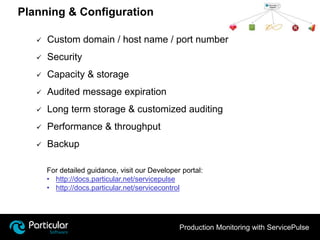 Production Monitoring with ServicePulse | PPTX