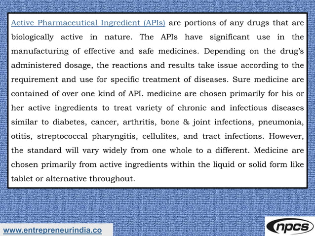 Production of active pharma ingredients (api) (amoxicillin trihydrate ...