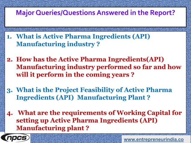 Production of active pharma ingredients (api) (amoxicillin trihydrate ...
