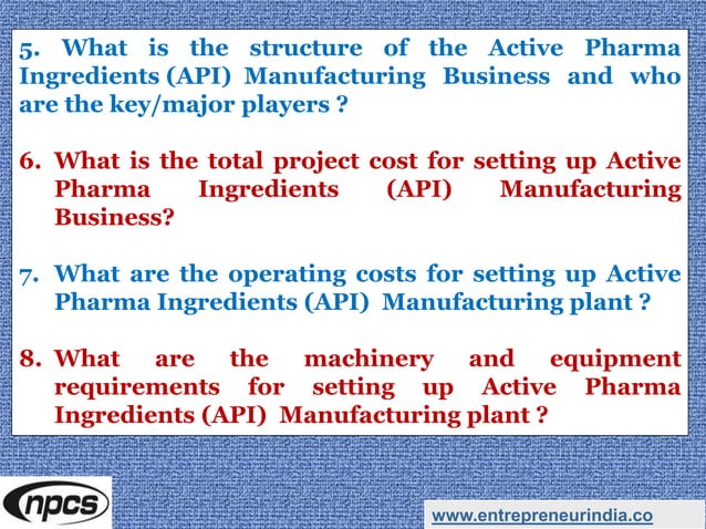Production of active pharma ingredients (api) (amoxicillin trihydrate ...