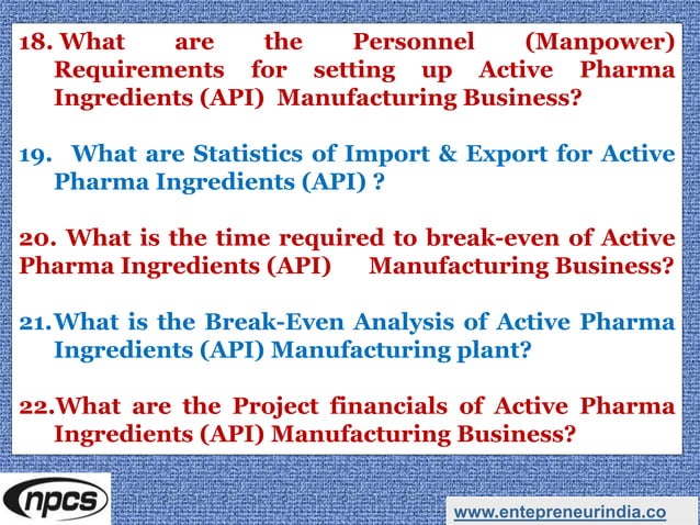 Production of active pharma ingredients (api) (amoxicillin trihydrate ...