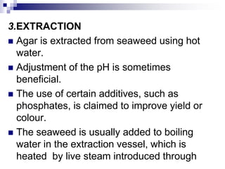 Production of agarose | PPTX