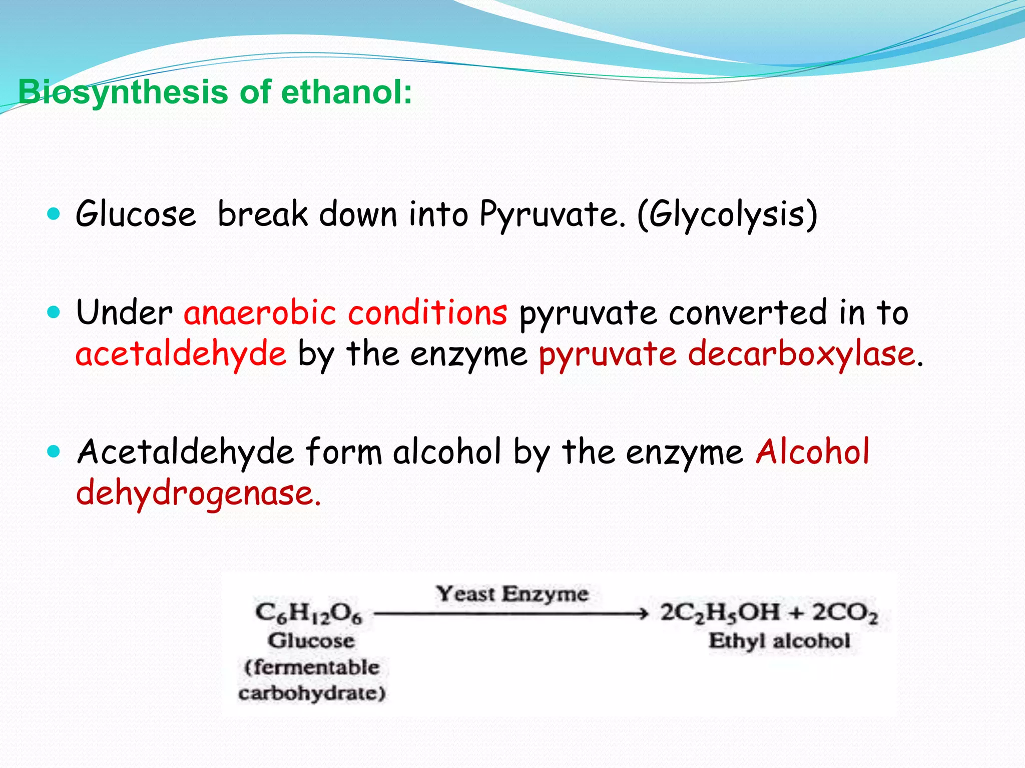 Production of alcohol | PPTX