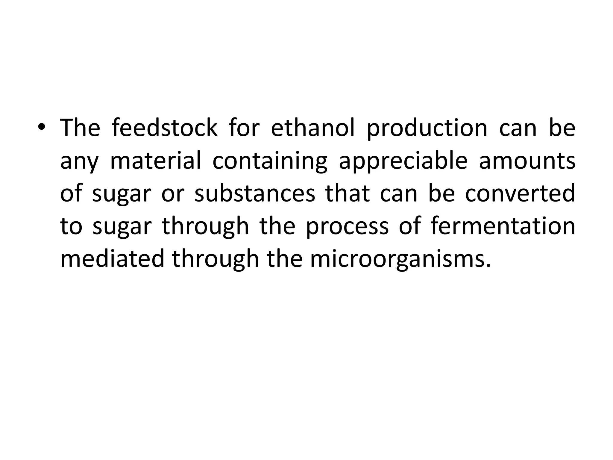 Production of alcohol | PPTX