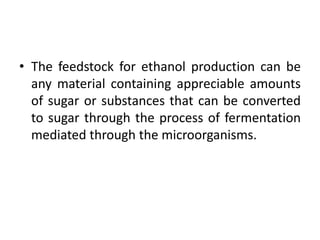 Production of alcohol | PPTX