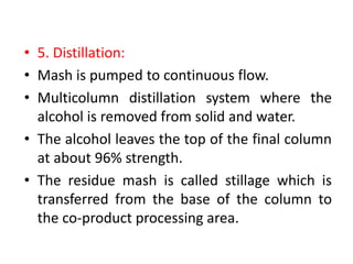 Production of alcohol | PPTX