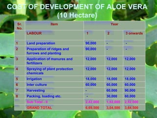 Production Of Aloe Vera | PPT