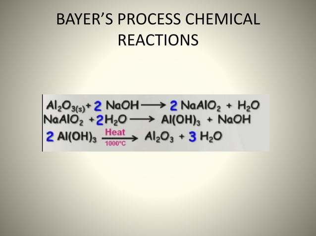 aluminium production process | PPTX | Chemistry | Science