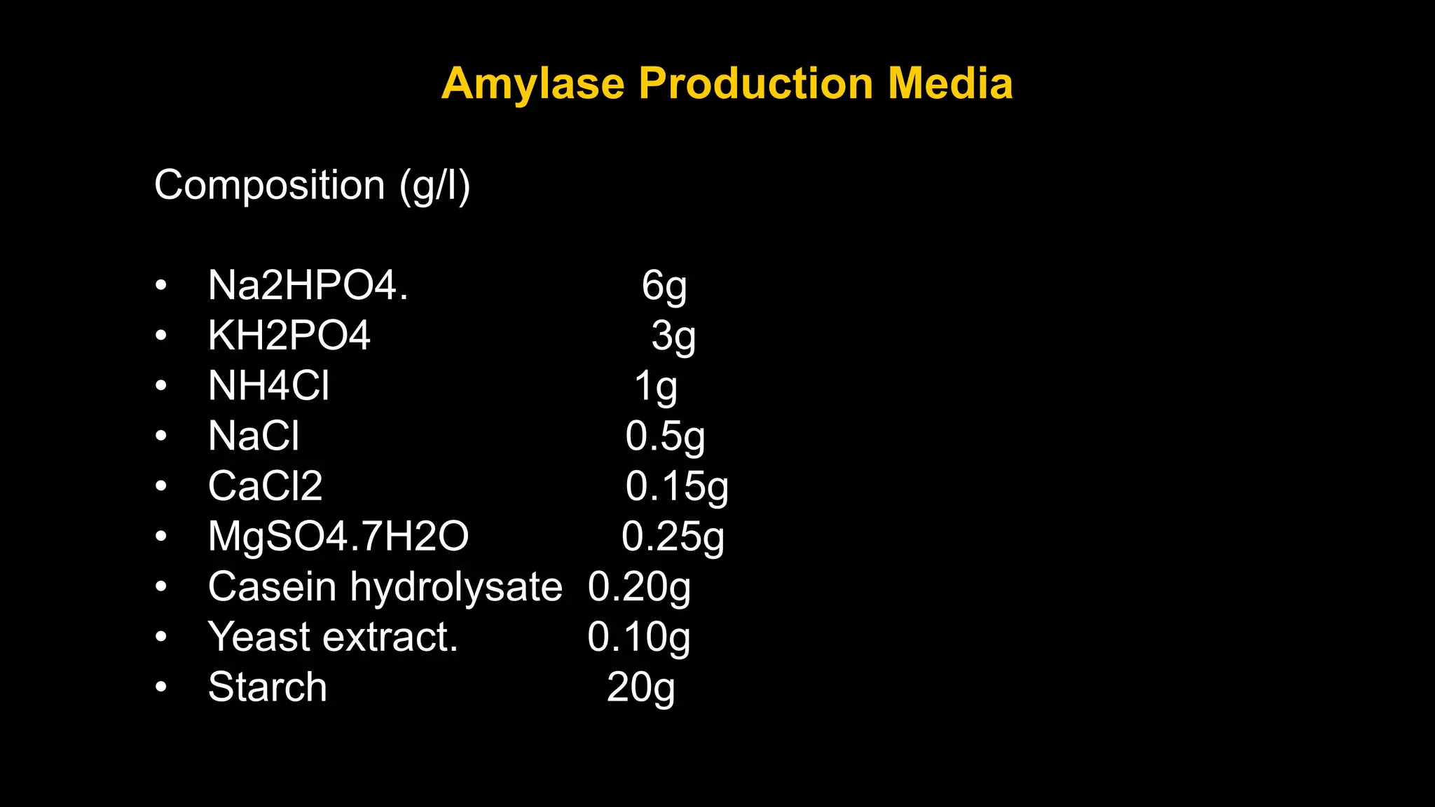 Production of amylase | PPTX