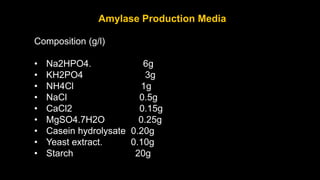 Production of amylase | PPTX