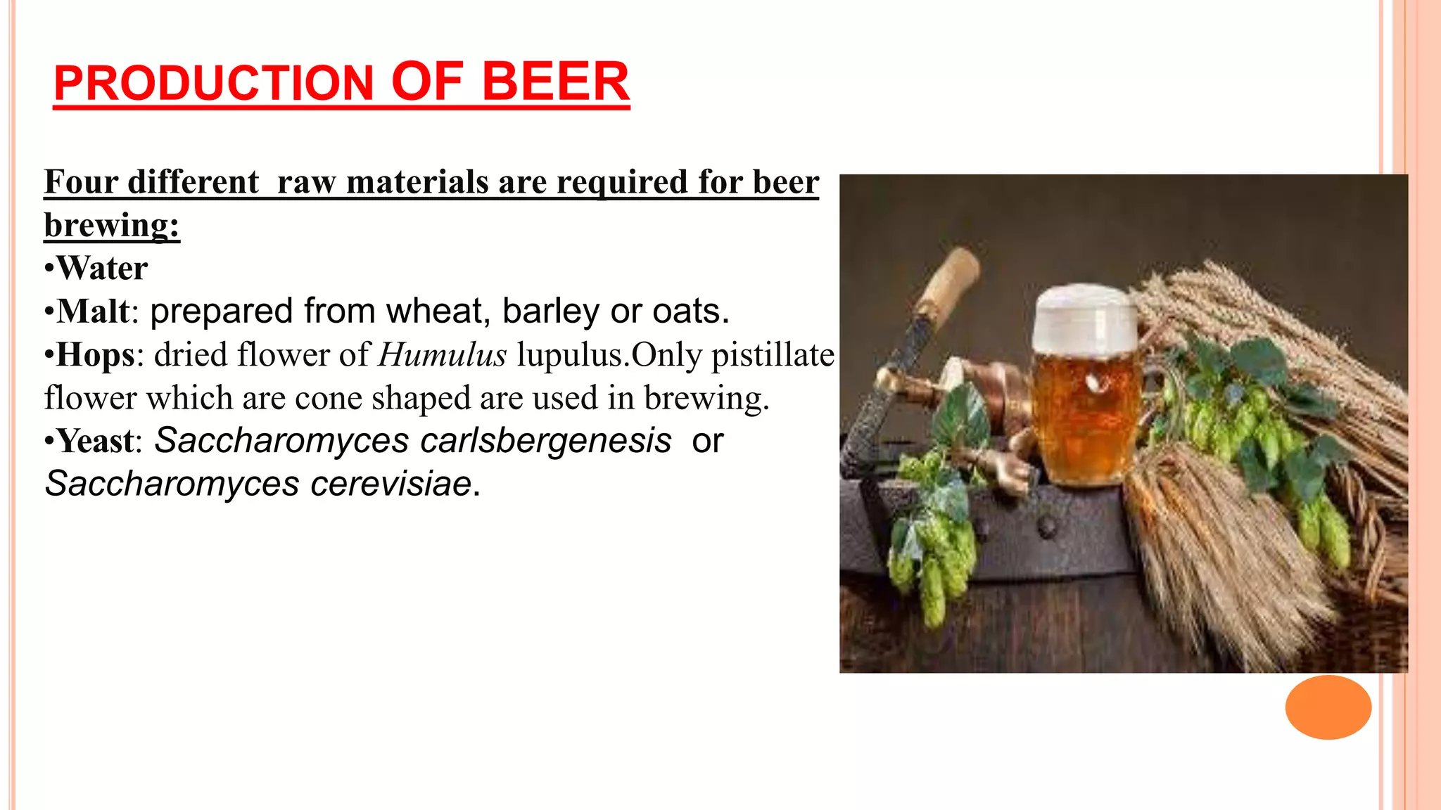 Production of beer | PPTX